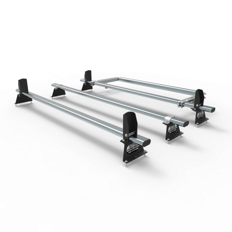 Renault Trafic Aero Tech 3 bar roof rack load stops rear roller 2015 ...
