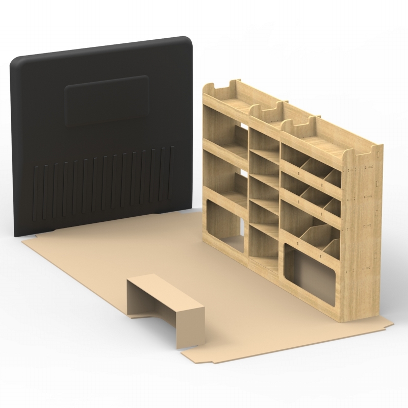 Peugeot Boxer Plywood Van Racking 1.5m Tall Shelving Package - HRK4.7.8 ...