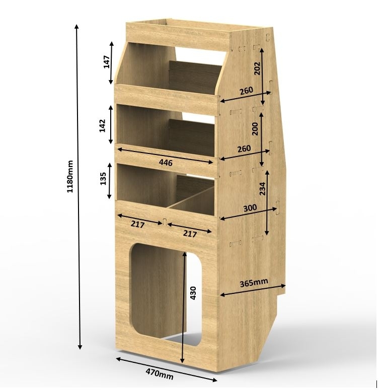 Volkswagen Transporter T5 T6 SWB L1 van racking Shelving plywood unit ...