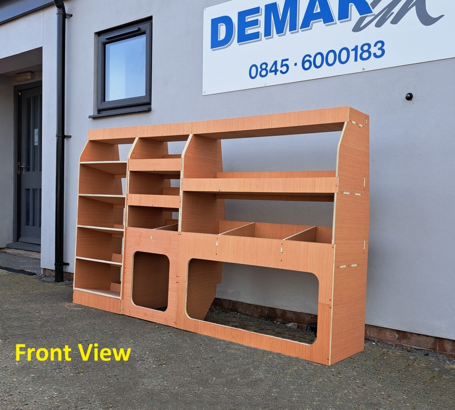 Volkswagen Transporter T5 T6 SWB L1 van racking Shelving plywood unit ...
